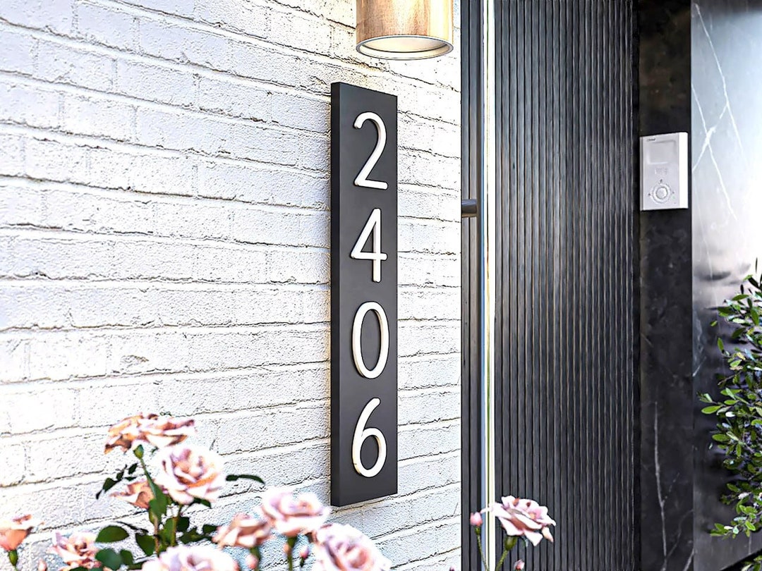 House Number Sign Address Plaque House Number Sign - Etsy