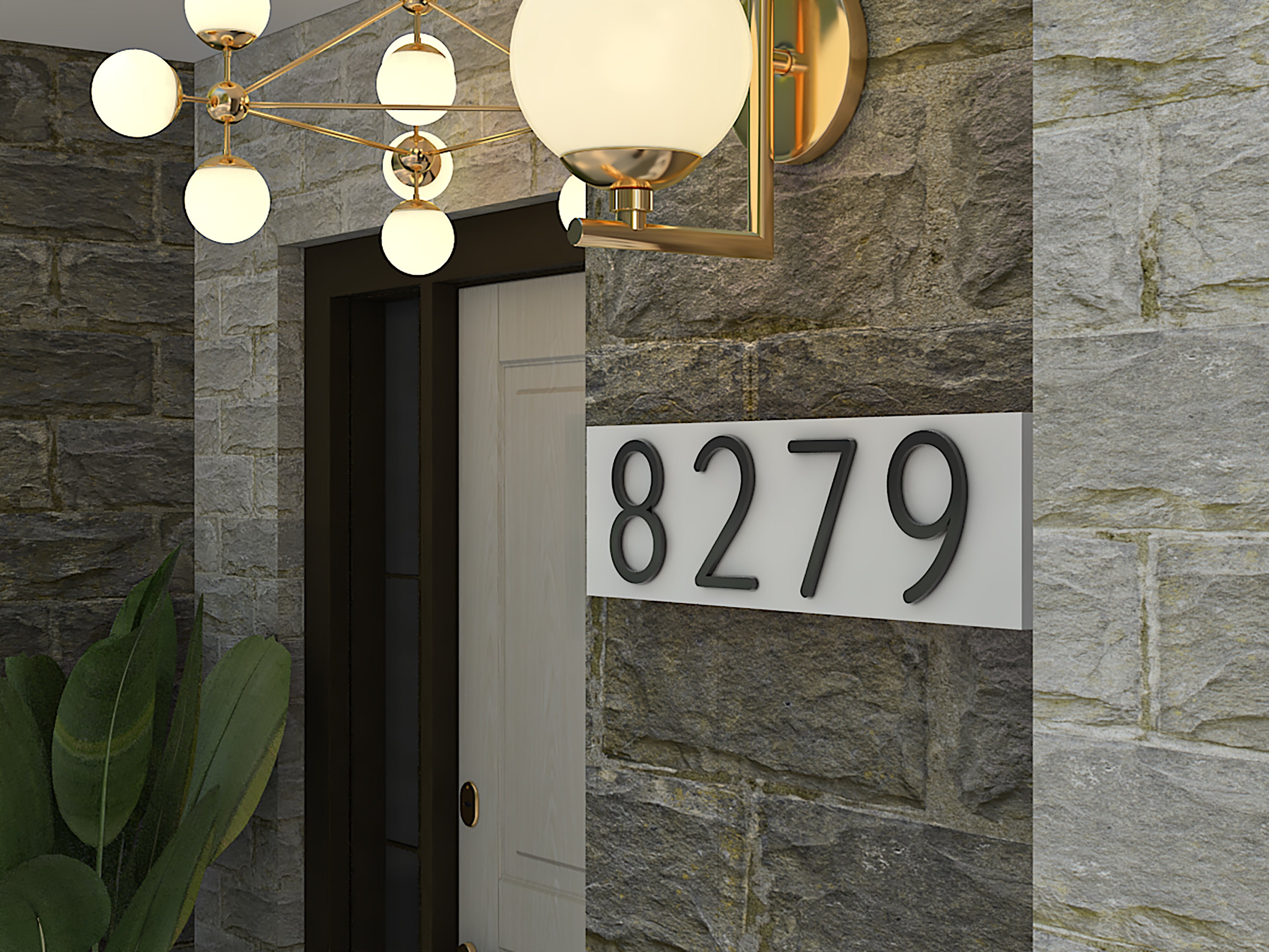 House Number Sign Address Sign Personalized House Sign - Etsy