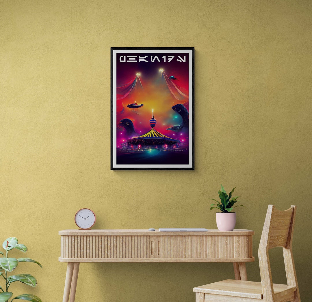 Alien Tourism Poster - Planet Phanids - Space Travel Posters - Etsy