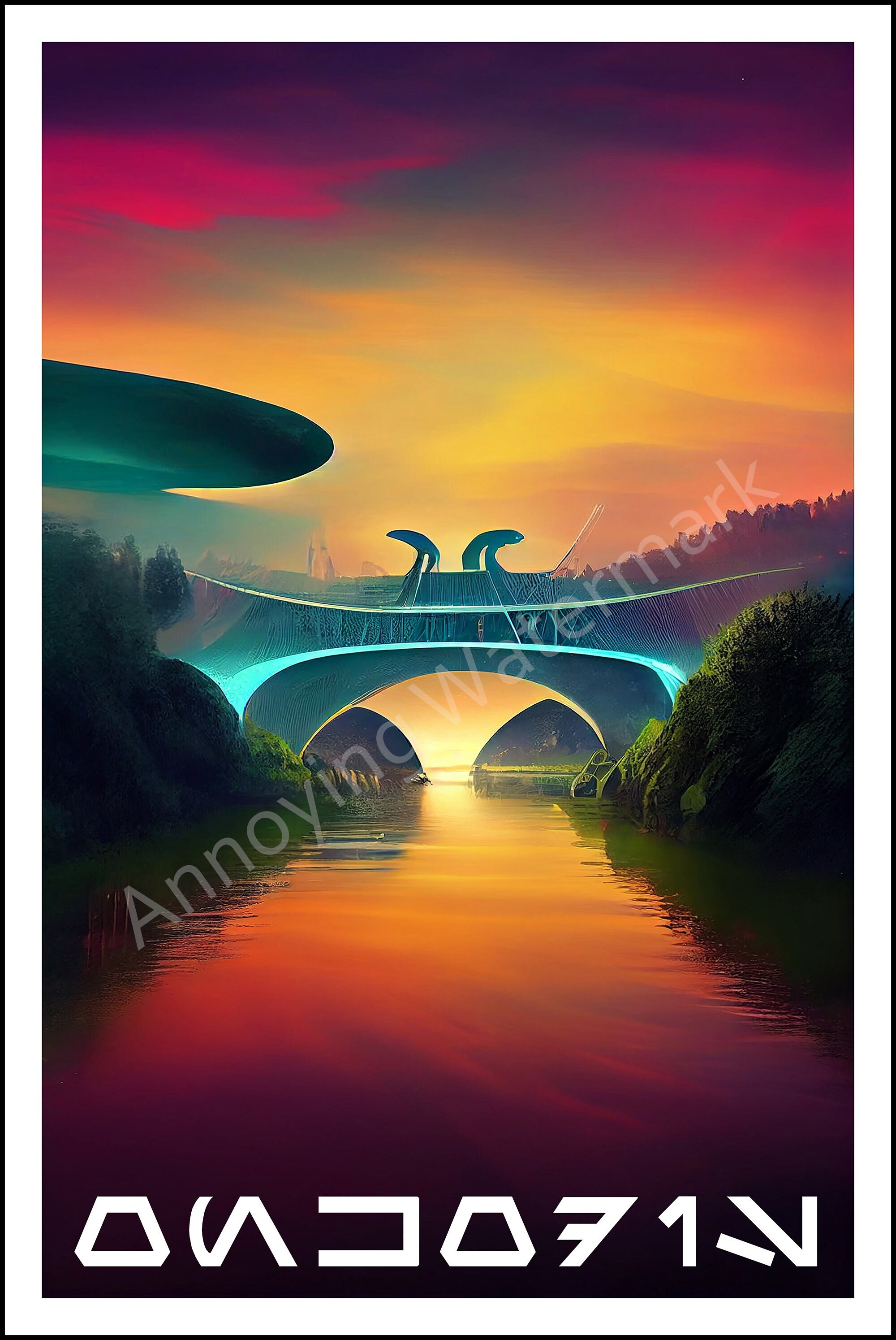 Alien Tourism Poster Planet Onkodis Space Travel Posters - Etsy