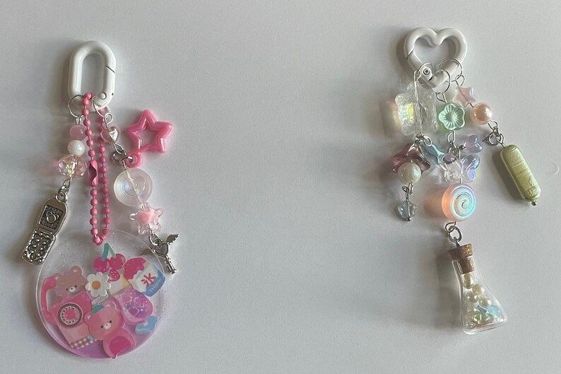 Gudetama, Sanrio, Panda Squishy, Pink Bear, Bottle Beaded Keychains and ...