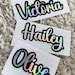 Layered Outline Custom Name Decal Name Vinyl - Etsy