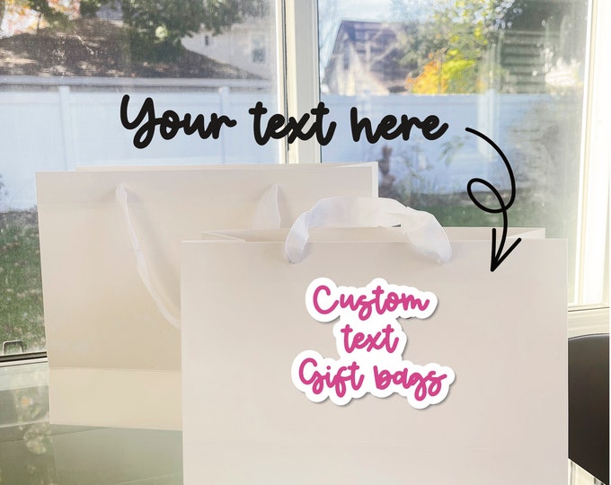 Custom Gift Bags Personalize Gift Bags Wedding Favor Bags Customize ...