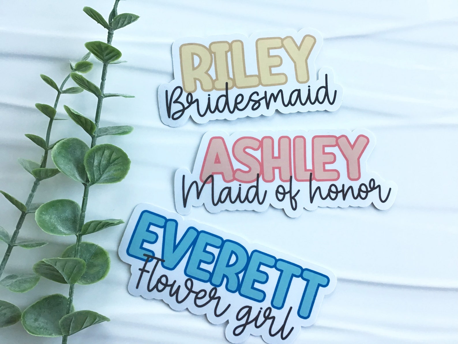 Personalized Name Sticker, Custom Name Sticker, Pastel Name Sticker ...