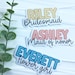 Personalized Name Sticker, Custom Name Sticker, Pastel Name Sticker ...