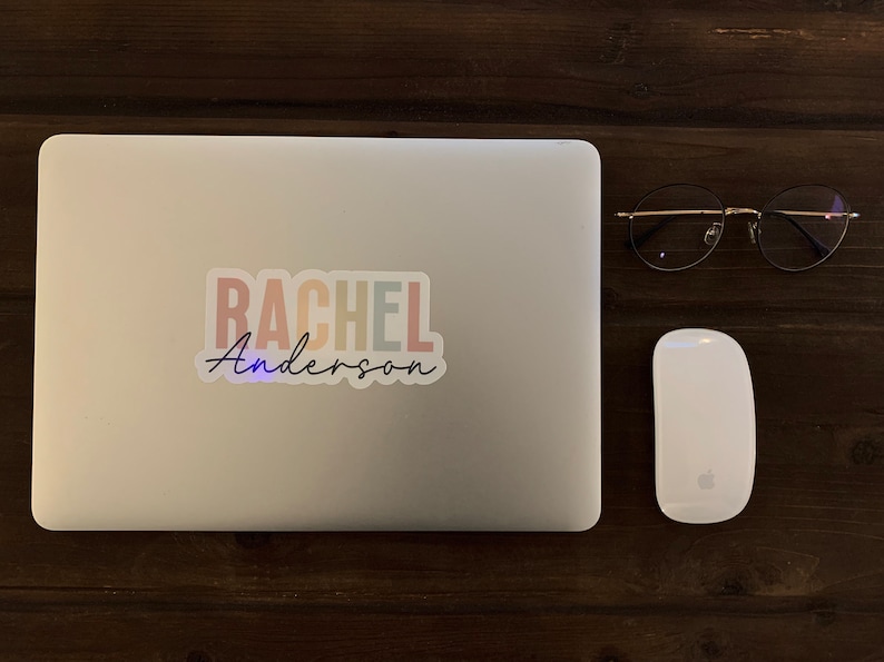 Personalized Name Sticker Custom Name Sticker Colorful Name - Etsy