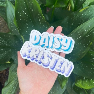 Personalized Name Sticker, Custom Name Sticker, Name Sticker, Water ...