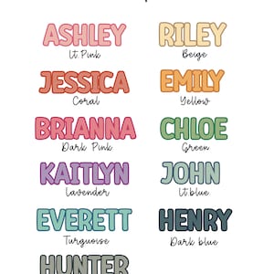 Personalized Name Sticker, Custom Name Sticker, Pastel Name Sticker ...