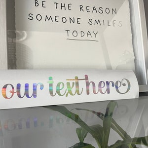 Custom Text Vinyl Decals - Build Your Own Decals - Personalized Decals ...