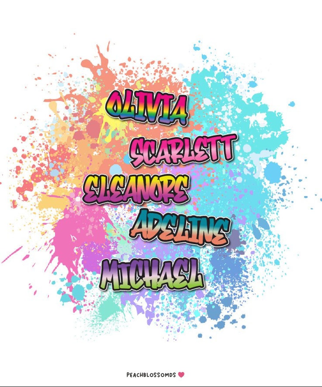 Graffiti Custom Name Sticker-waterproof Name Sticker- Personalized ...