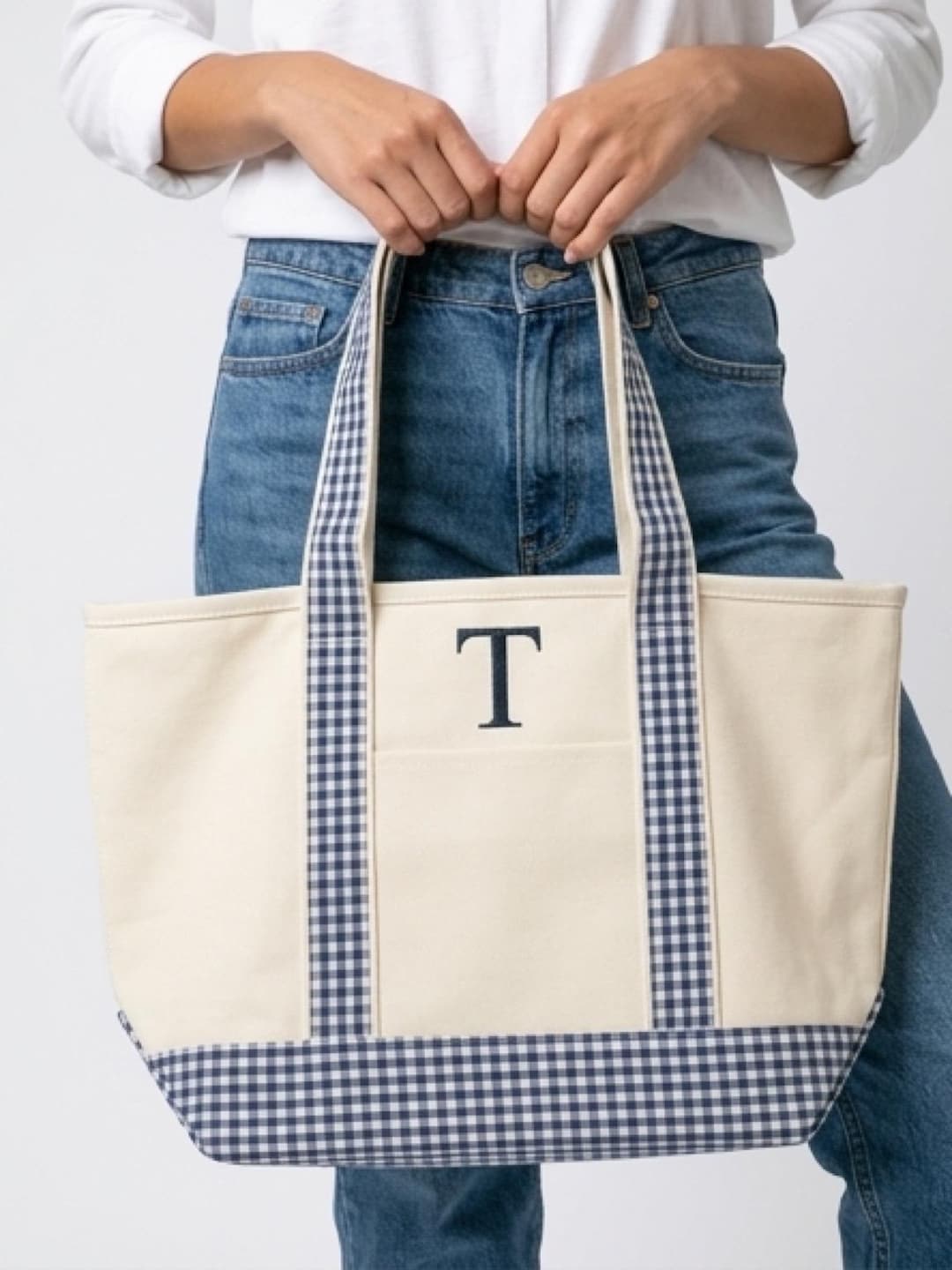 Embroidered Personalized Tote Bag-custom Canvas Tote Bag-bridesmaid ...