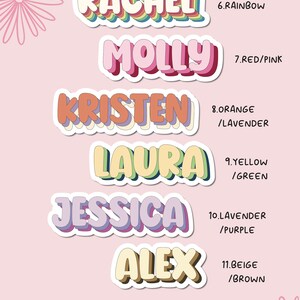 Personalized Name Sticker,waterproof Name Decal, Name Sticker ...