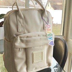 Colored Personalized Name Keychain/ Engraved Name Keychain/ Backpack ...