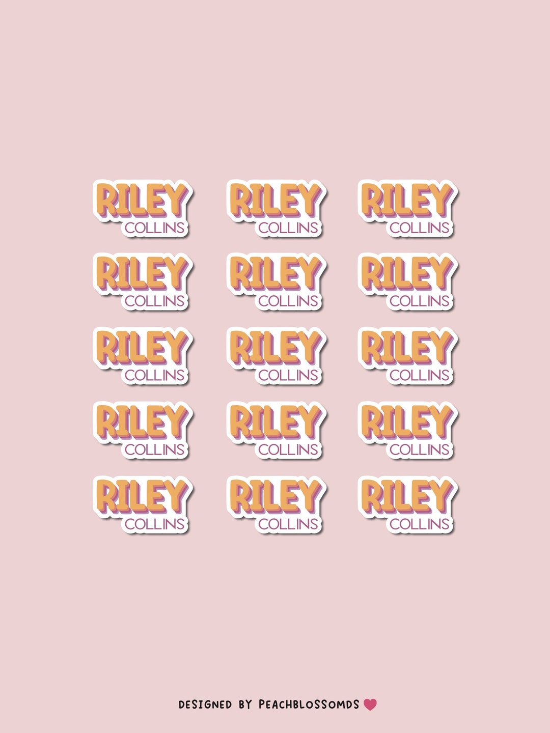 15 Name Stickers, Personalized Name Stickers, Custom Name Stickers ...