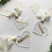 Personalized Acrylic Gift Tag- Clear Reusable Acrylic Gift Tag- Heart ...