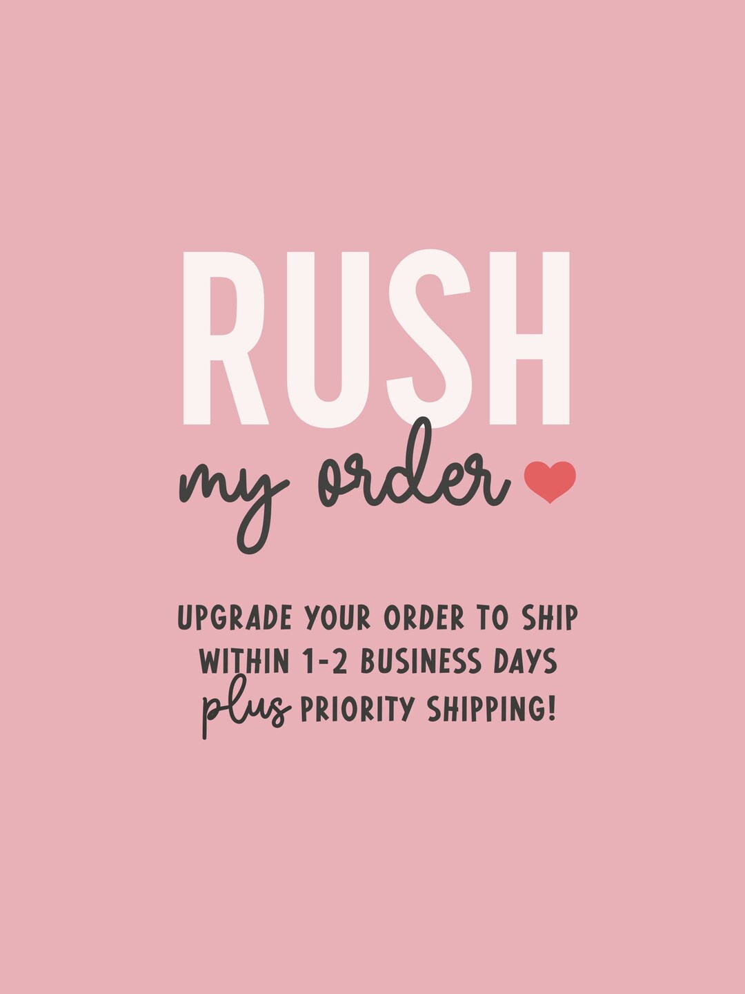 Rush My Order Upgrade - Etsy