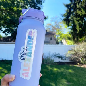 Waterproof Name Sticker, Personalized Vinyl Sticker, Name Sticker ...