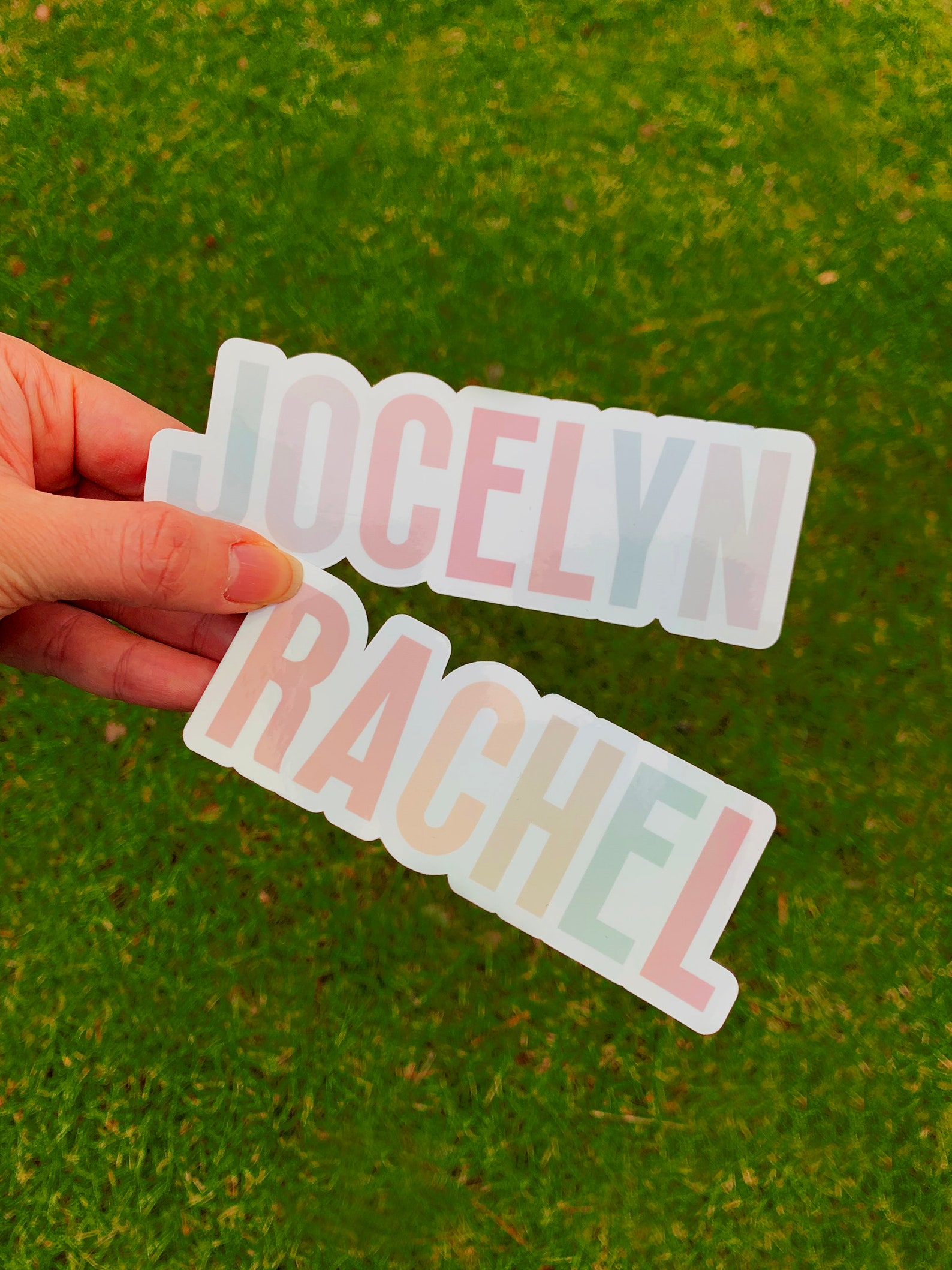 Personalized Name Sticker, Custom Name Sticker, Colorful Name Sticker ...