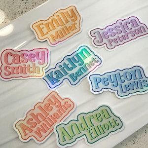 Personalized Name Sticker, Custom Name Sticker, Name Sticker, Laptop ...