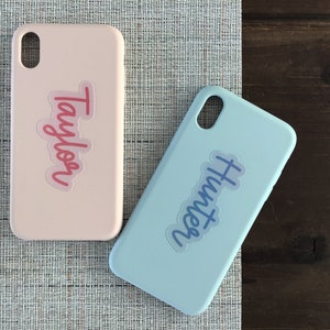 Personalized Name Sticker, Custom Name Sticker, Pastel Name Sticker ...