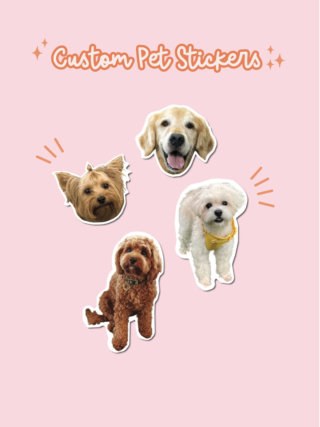 Custom Pet Stickers, Custom Pet Photo Stickers, Custom Dog Stickers ...
