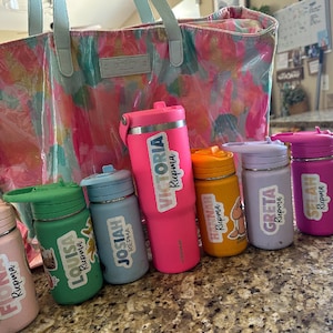 Waterproof Name Sticker, Personalized Vinyl Sticker, Name Sticker ...