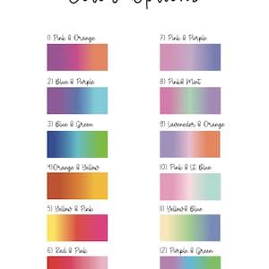 Personalized Name Sticker, Custom Name Sticker, Gradient Color Name ...