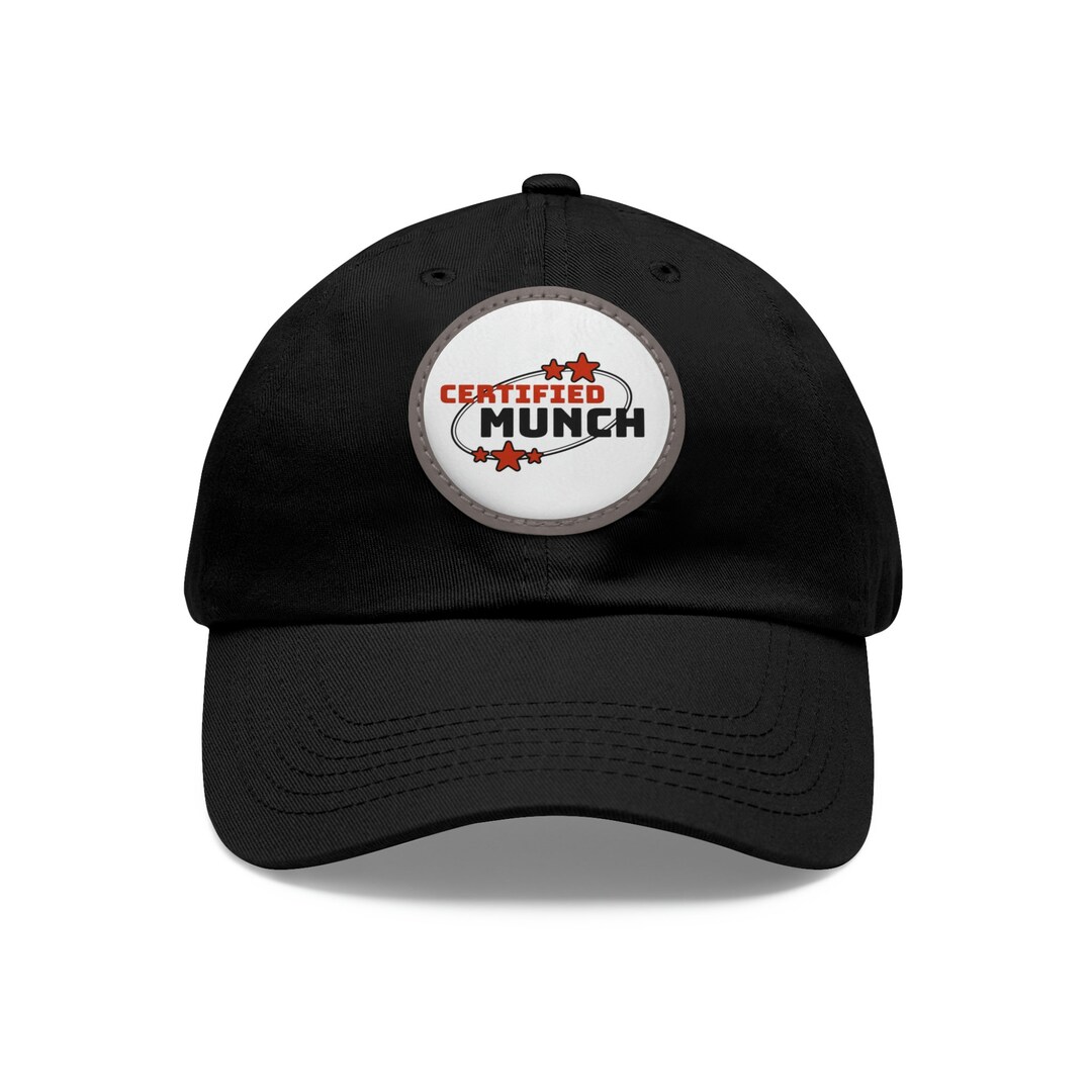 Certified Munch Dad Hat With Leather Patch - Etsy