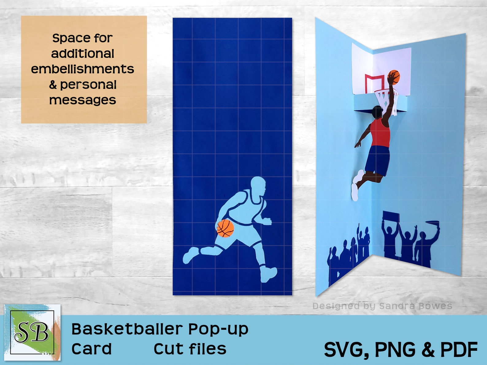 Basketball Pop-up Card Template, Basketballer Birthday Novelty Card ...