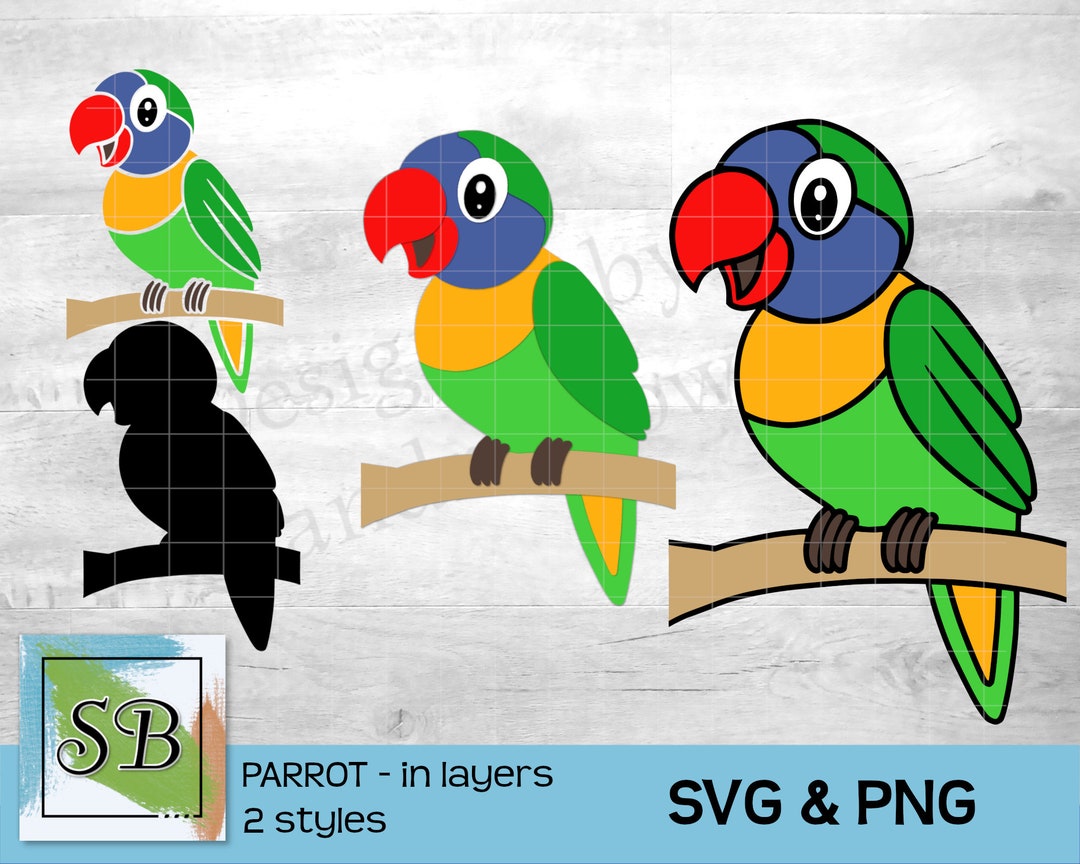 Parrot Layered SVG Paper Piecing for Cards Scrapbooking - Etsy