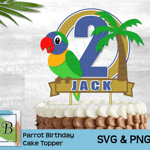 Parrot Cake Topper - Etsy