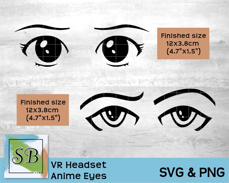 VR Headset Manga Eyes Virtual Reality Anime Eyes Computer - Etsy