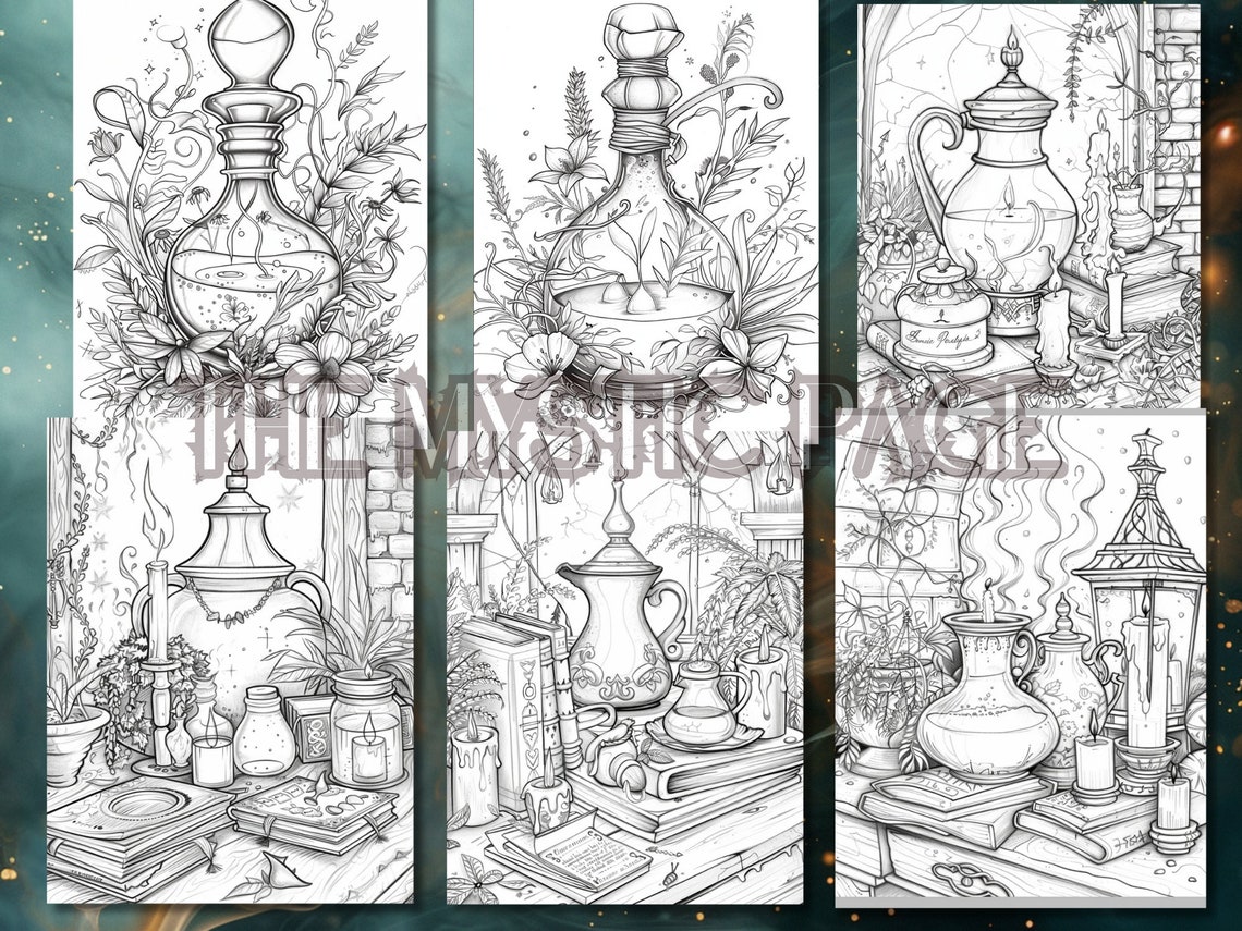 55 Magical Potion Coloring Pages Adultkids Coloring Book, Sheets ...