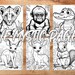 Wild Animal Coloring Pages, 35 Printable Cute Animal Coloring Pages for ...