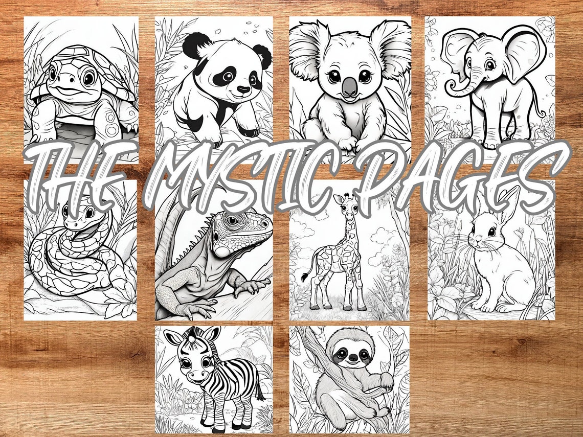 Wild Animal Coloring Pages, 35 Printable Cute Animal Coloring Pages for ...
