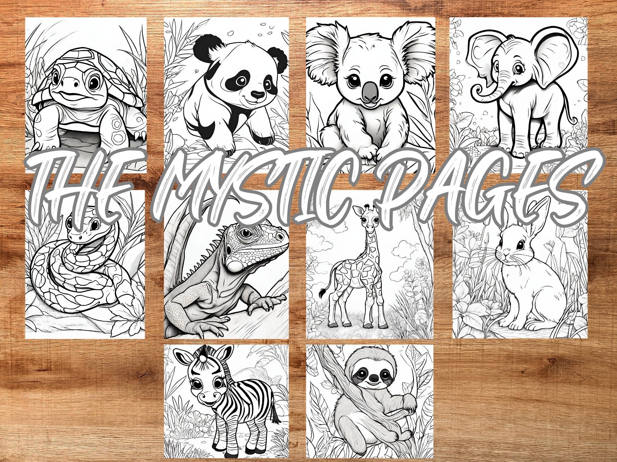 Wild Animal Coloring Pages, 35 Printable Cute Animal Coloring Pages for ...
