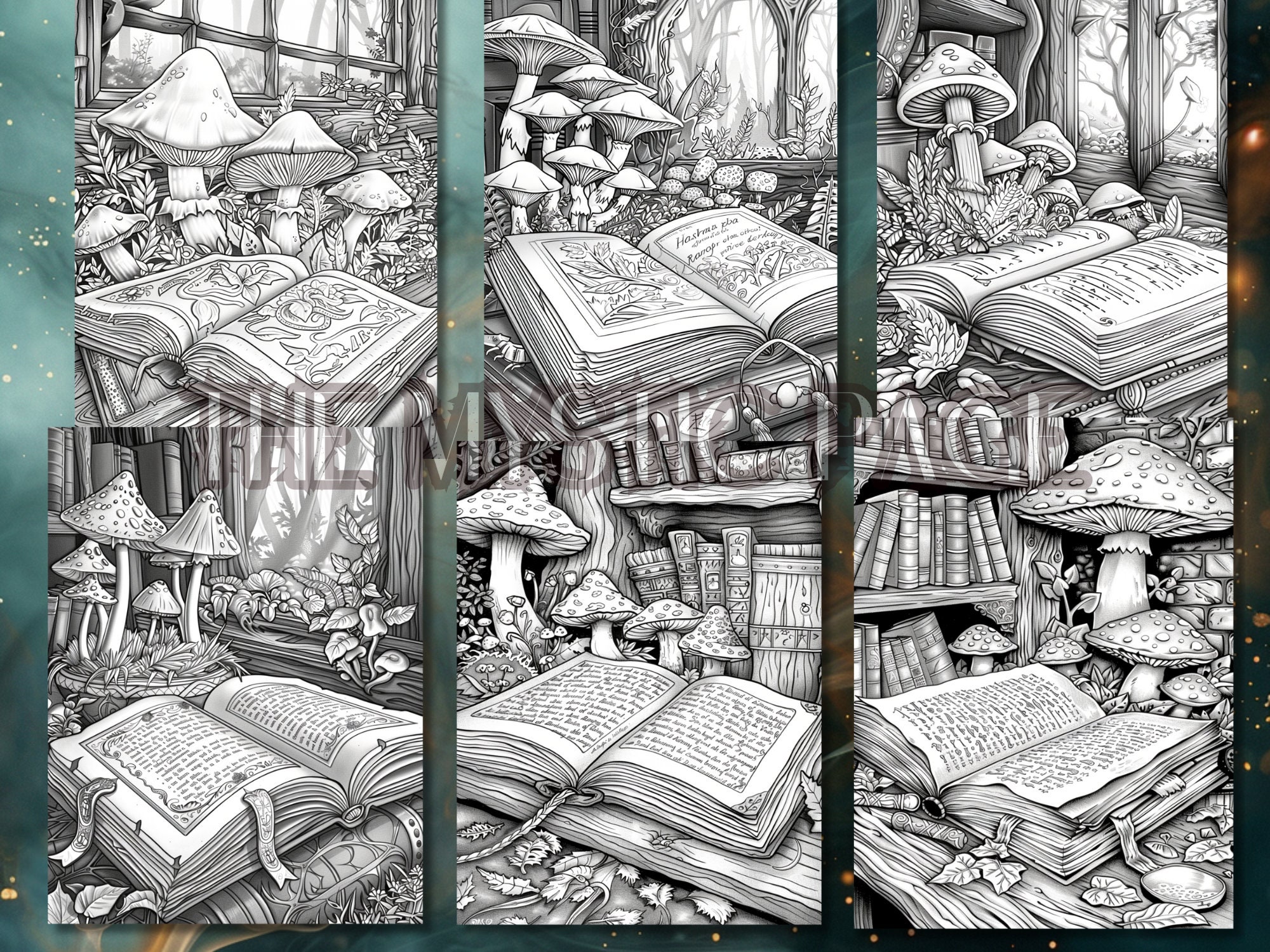 28 Witchy Spellbook Coloring Pages, Book, Wizard Spellbook Adultkids ...