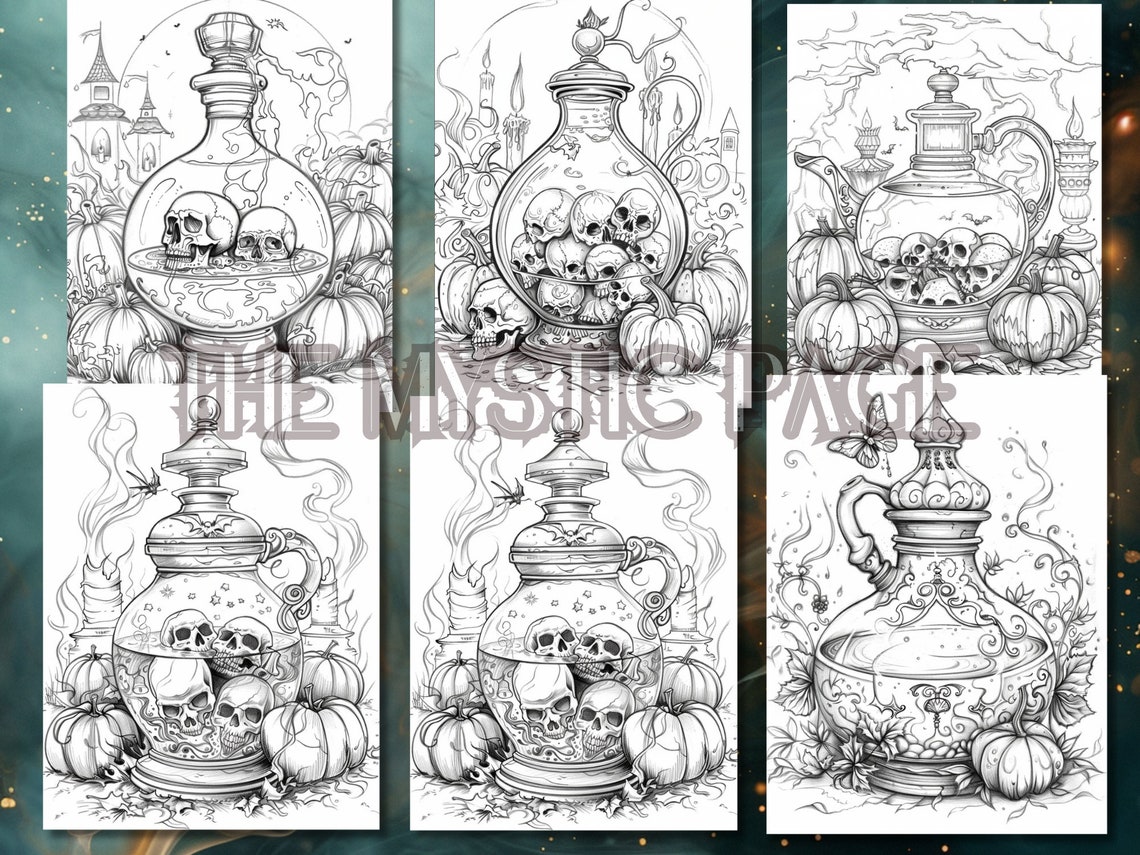 55 Magical Potion Coloring Pages Adultkids Coloring Book, Sheets ...