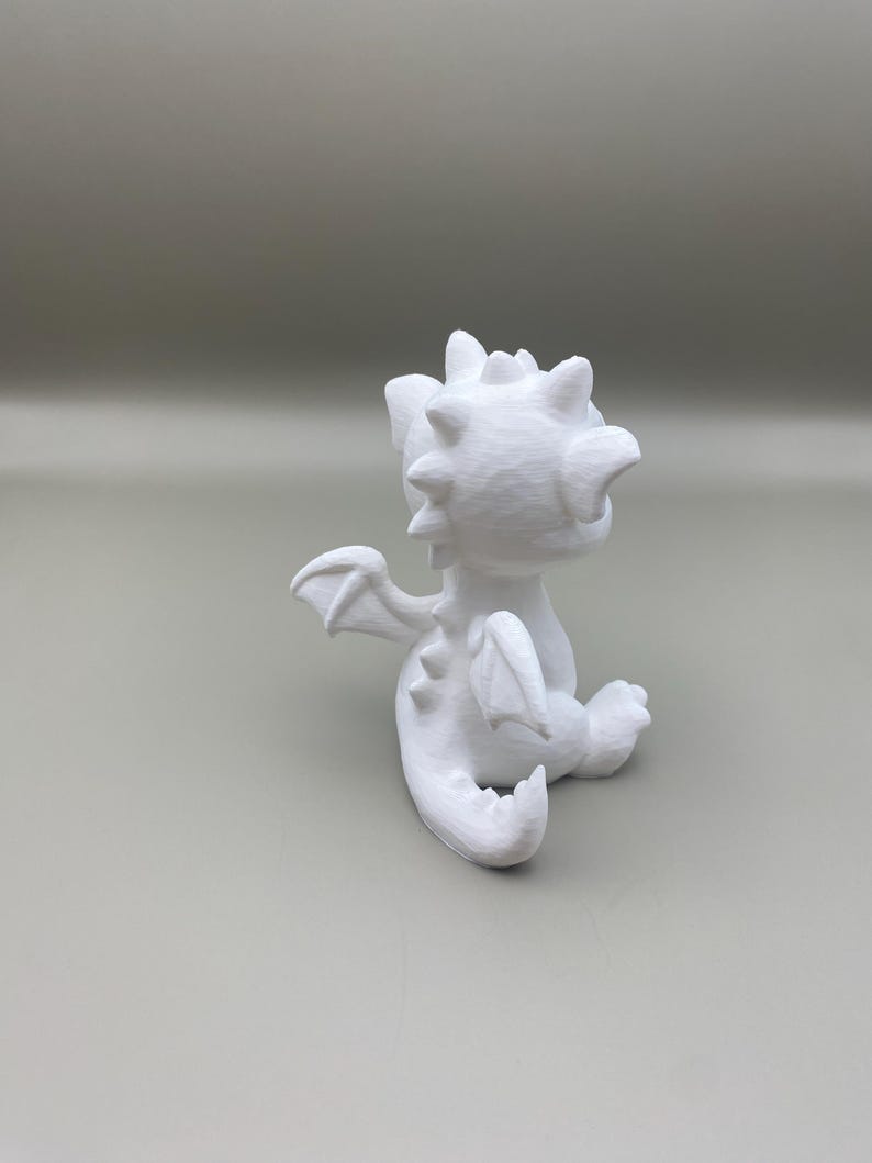 Paintable Cute Friendly Dragon Figurine Art Craft Activity DIY Kit ...