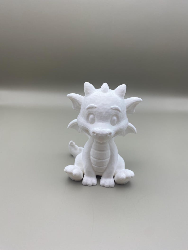 Paintable Cute Friendly Dragon Figurine Art Craft Activity DIY Kit ...