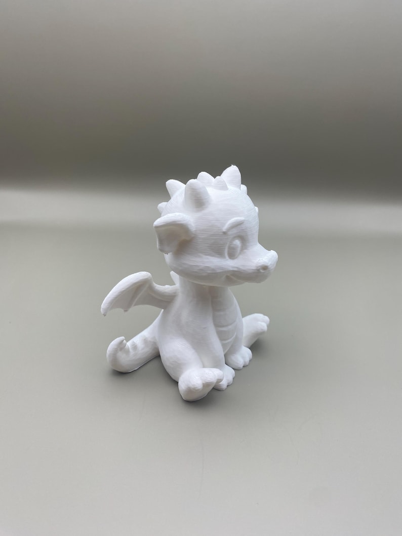 Paintable Cute Friendly Dragon Figurine Art Craft Activity DIY Kit ...