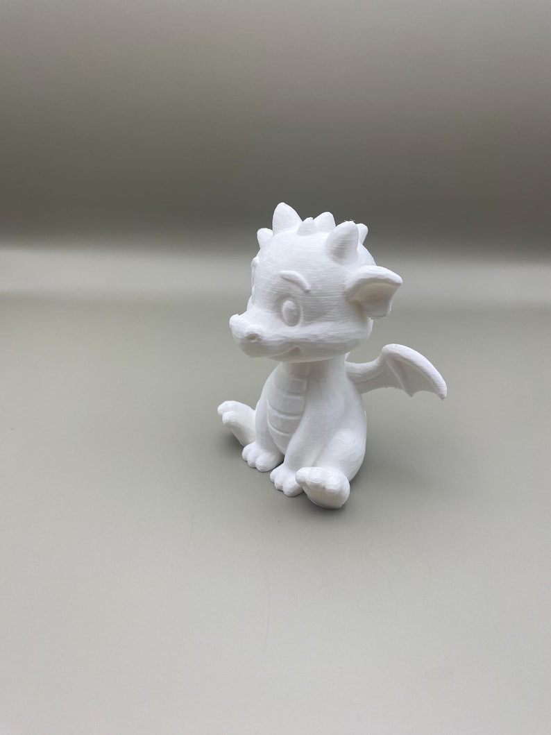Paintable Cute Friendly Dragon Figurine Art Craft Activity DIY Kit ...