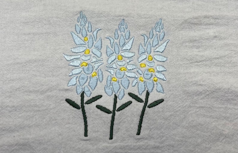 Bluebonnet Embroidery File - Etsy