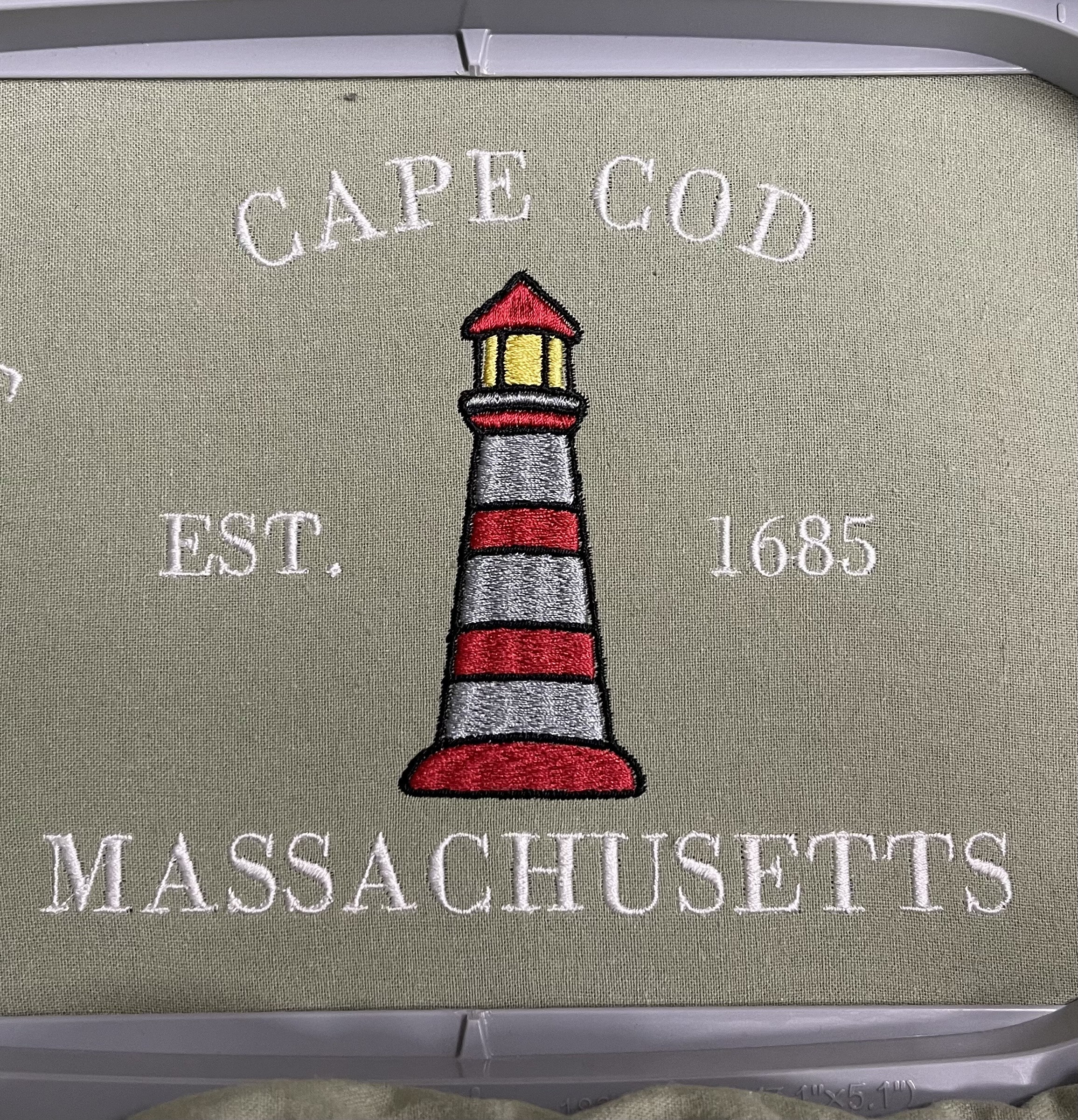 Cape Cod Embroidery Design - Etsy