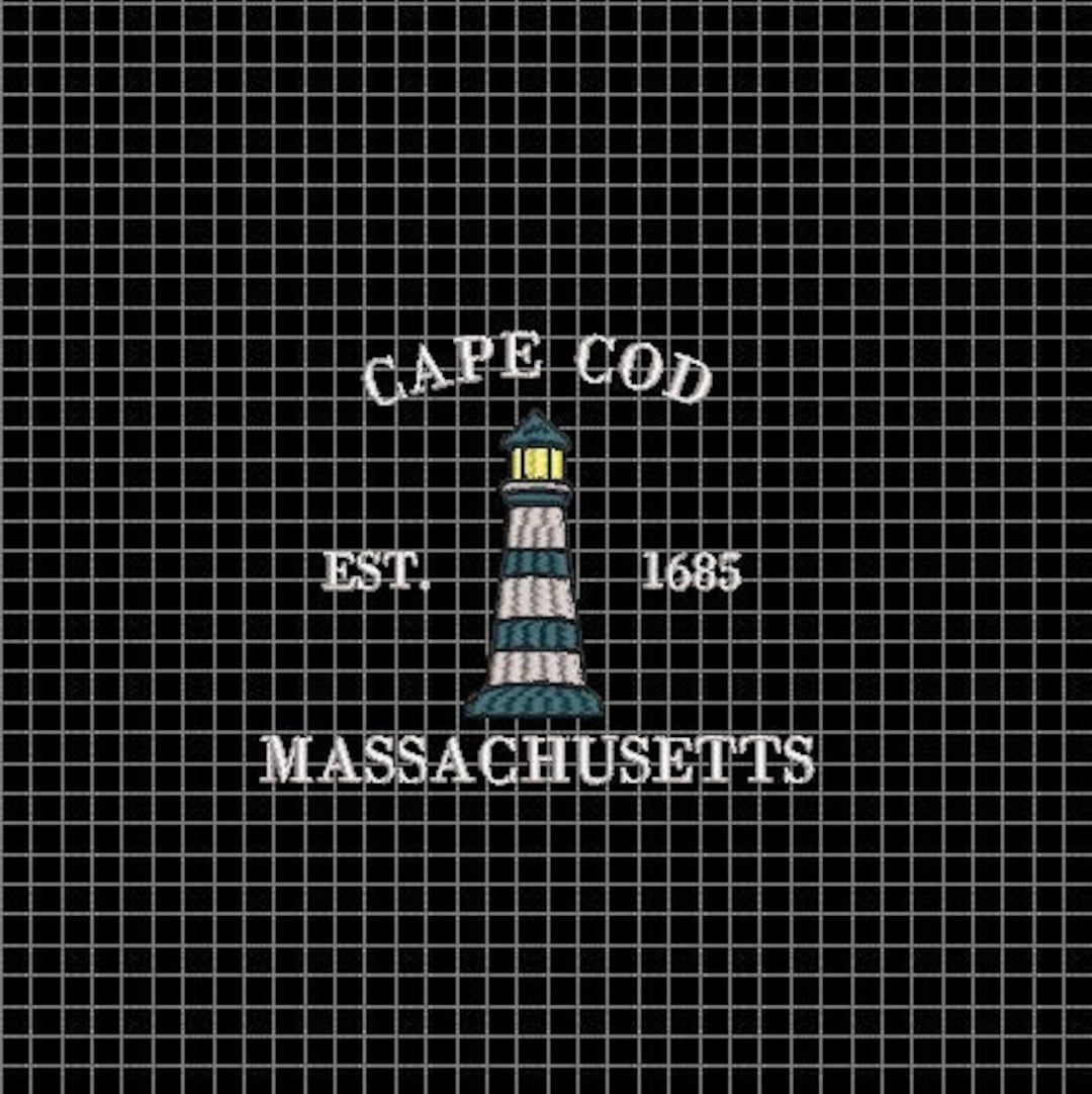 Cape Cod Embroidery Design - Etsy