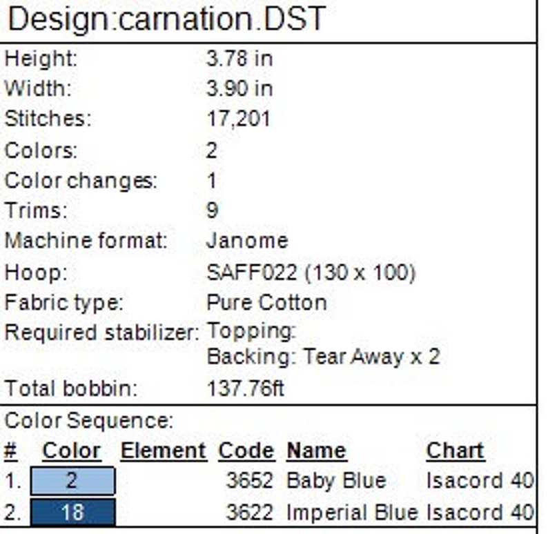 Carnation Embroidery File - Etsy