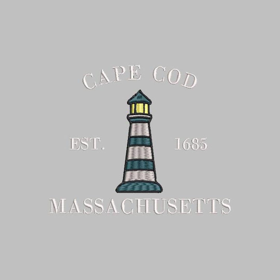 Cape Cod Embroidery Design - Etsy