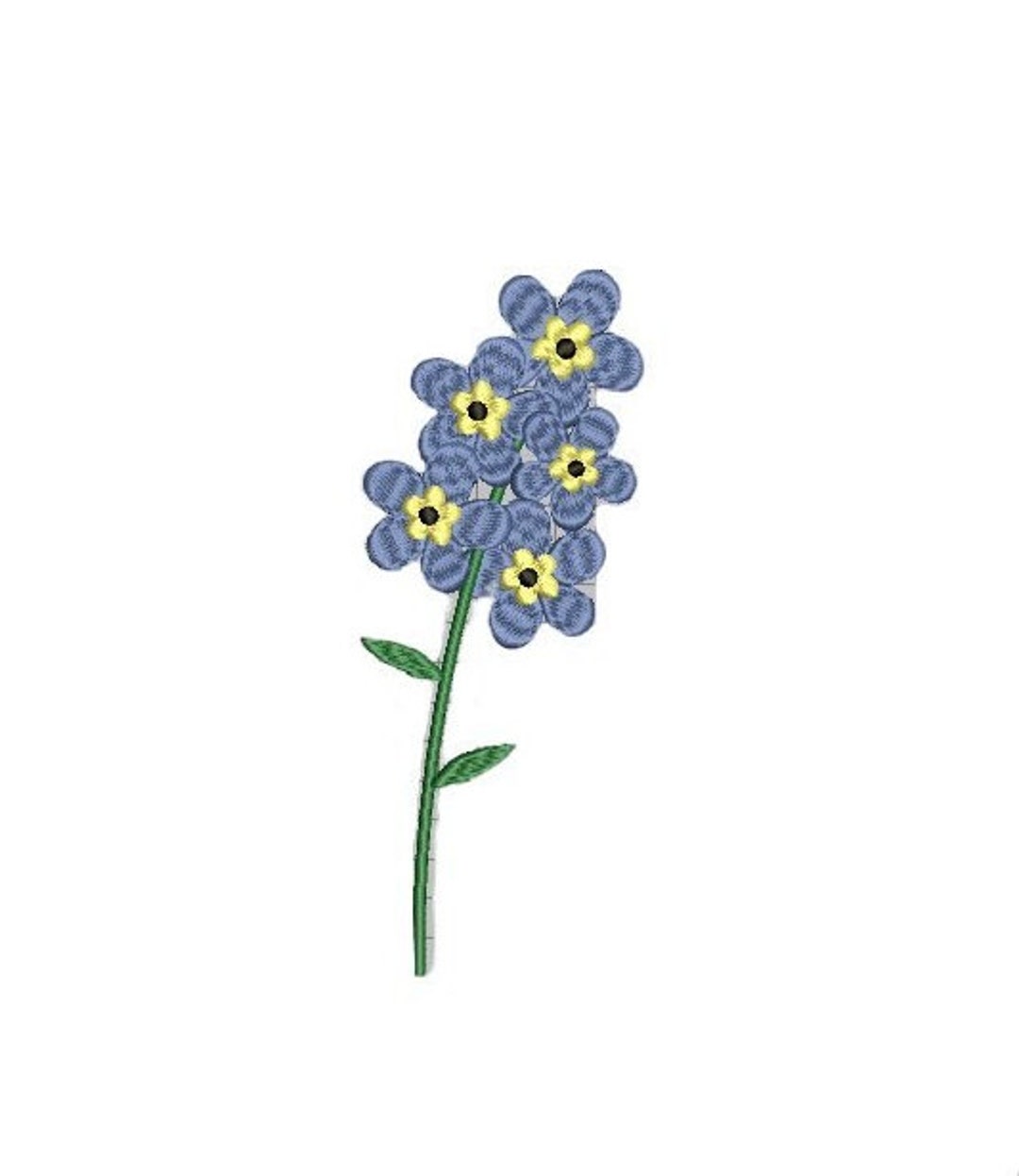 Forget Me Not Embroidery Design - Etsy