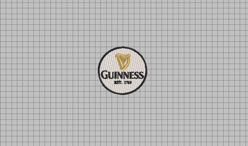 Guinness Embroidery Design - Etsy