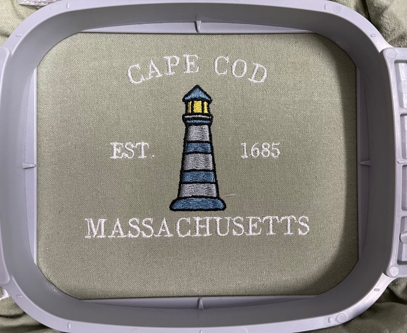 Cape Cod Embroidery Design - Etsy